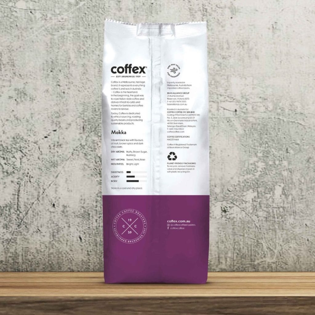 MOKKA Coffee Bean 1KG | Coffex Coffee Malaysia Roasters
